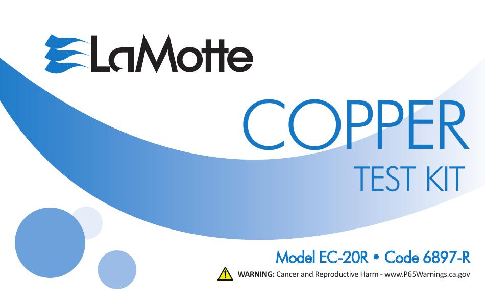 Copper Test Kit Instruction Manual (6897-R) - LaMotte
